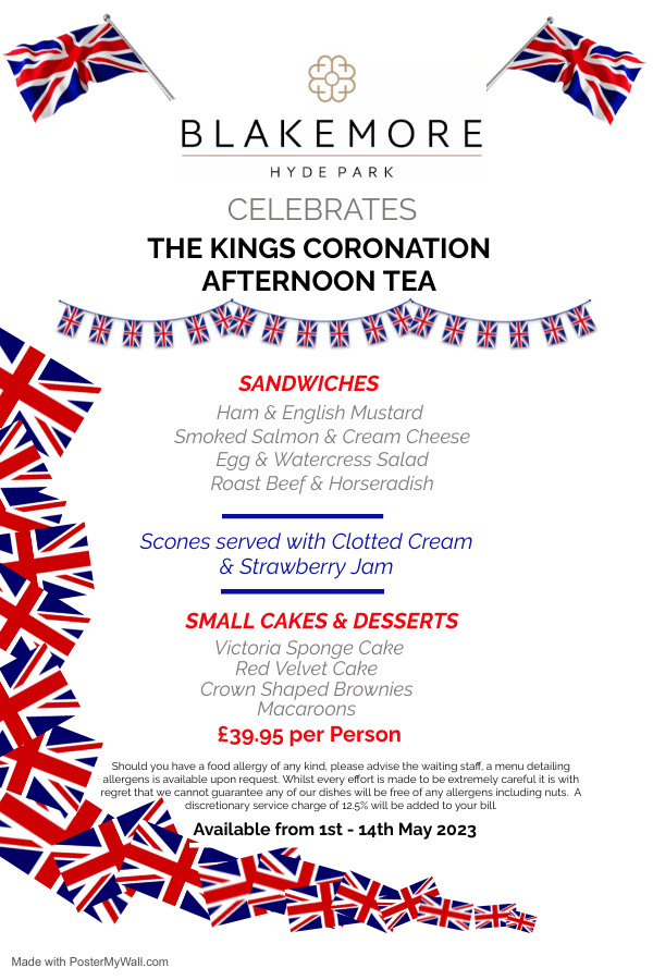 Afternoon Tea in London | Blakemore Hyde Park Boutique Hotel